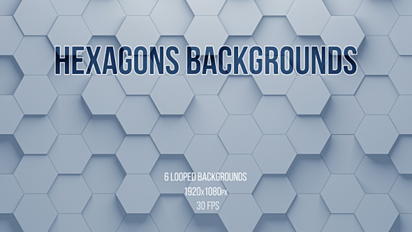 Hexagons Backgrounds, Motion Graphics | VideoHive